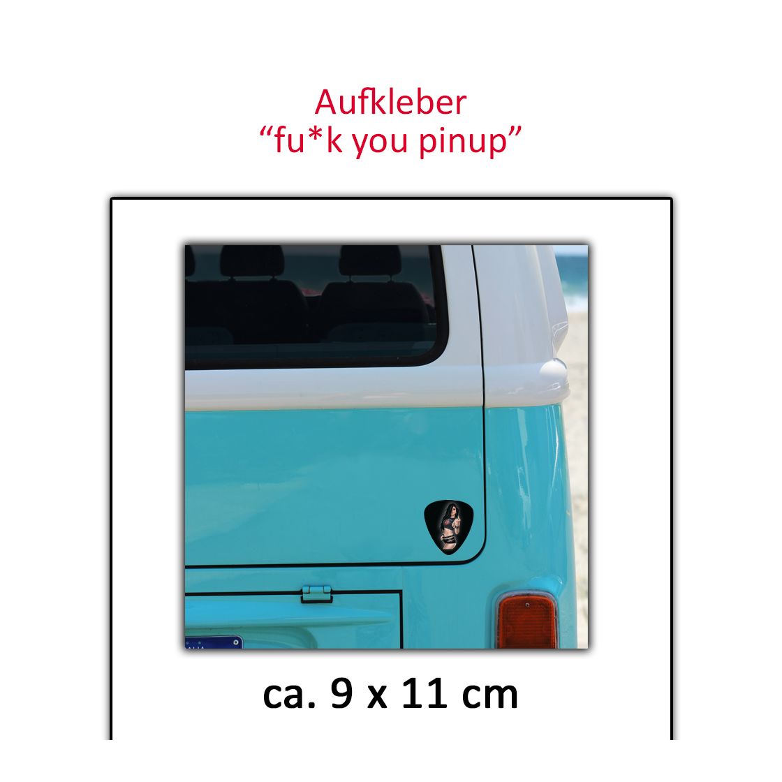 Aufkleber Pinup Girl Fuck You